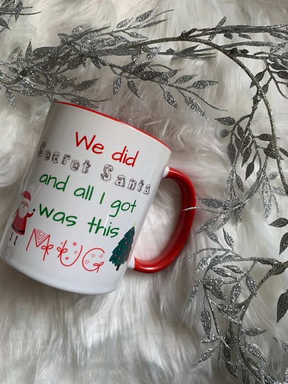 Personalised Christmas Mugs Secret Santa Mug - Etsy