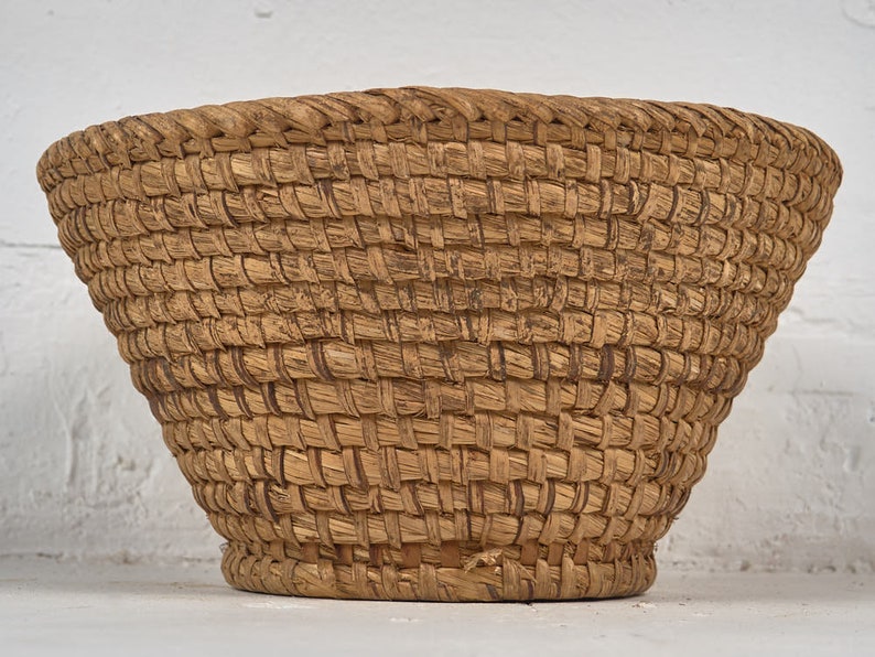 Antico cesto di vimini (c.1930) #1 - Etsy Italia