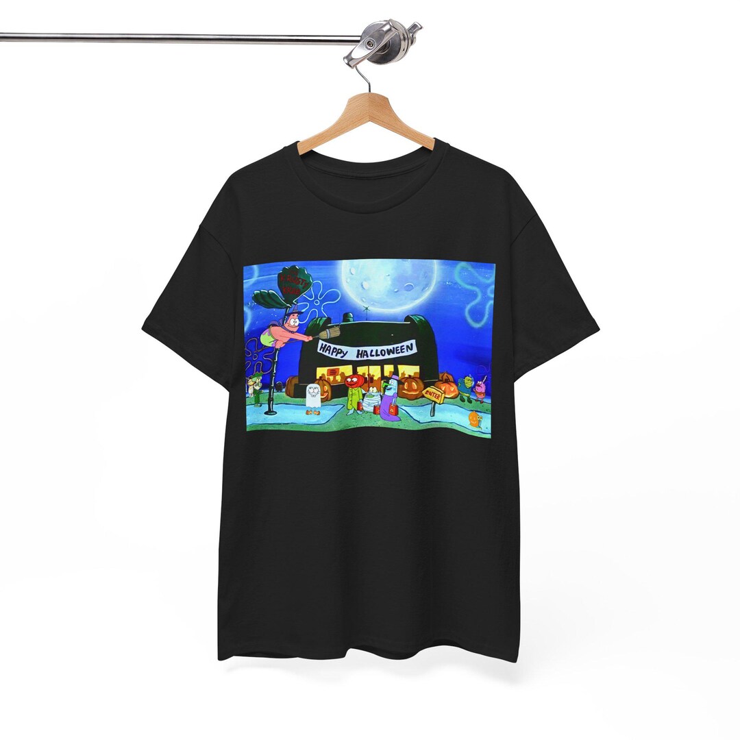 90s Nostalgia Sea Sponge Halloween Party Cartoon Unisex Heavy Cotton ...