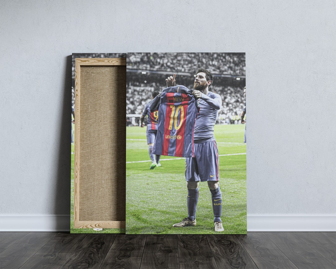 Lionel Messi Poster Print Barcelona Goal Canvas Wall Art - Etsy