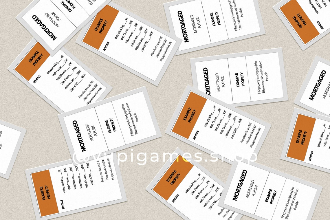 Monopoly Template / Custom Monopoly Game / Digital Download - Etsy