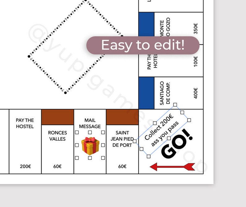 Monopoly Template / Custom Monopoly Game / Digital Download - Etsy