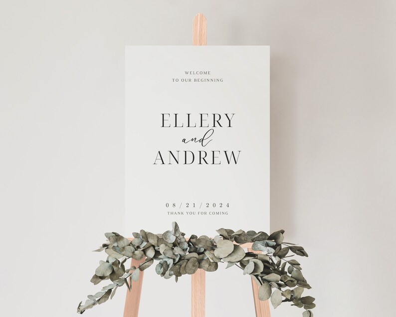 Wedding Welcome Sign Template, Printable. Instant Download. - Etsy