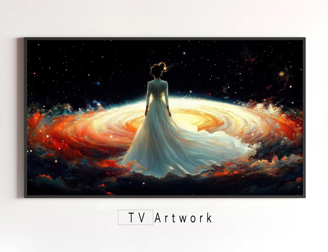 Samsung Frame TV Art. the Creator, Making a Galaxy. Colorful ...