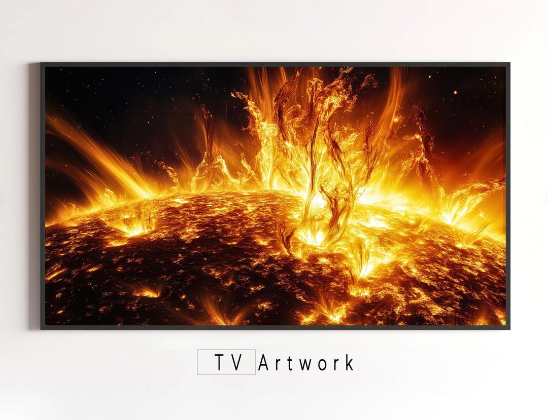 Samsung Frame TV Art | Solar Flair | Sun Activity, Awe Inspiring ...