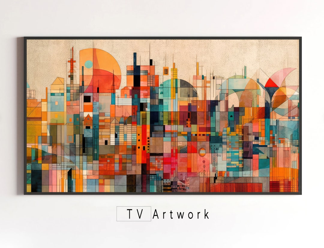 Samsung Frame TV Art | the Blocks That Make up a City | Abstract ...
