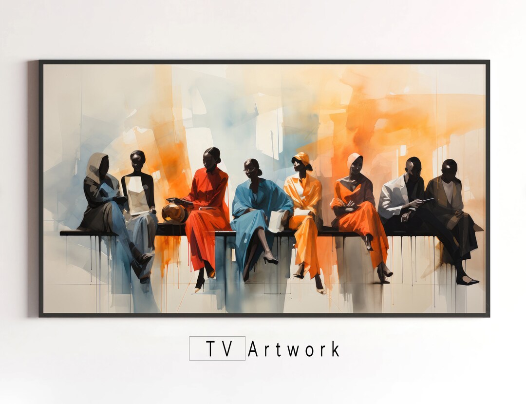 Samsung Frame TV Art Ideas Move Amongst One Another Abstract, Colorful ...