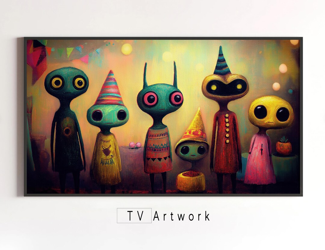 Samsung the Frame TV Art | Extra Terrestrial Birthday Party | Aliencore ...