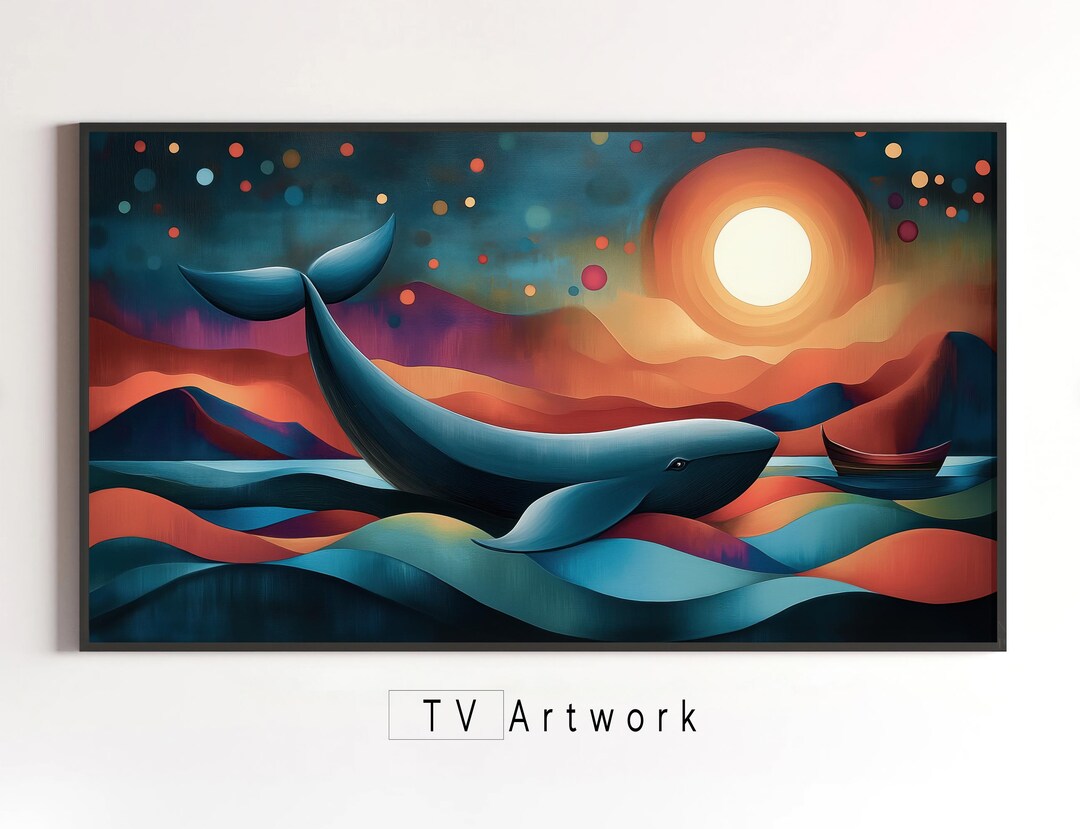 Samsung Frame TV Art | the Whale and the Boat | Surreal, Dreamcore ...