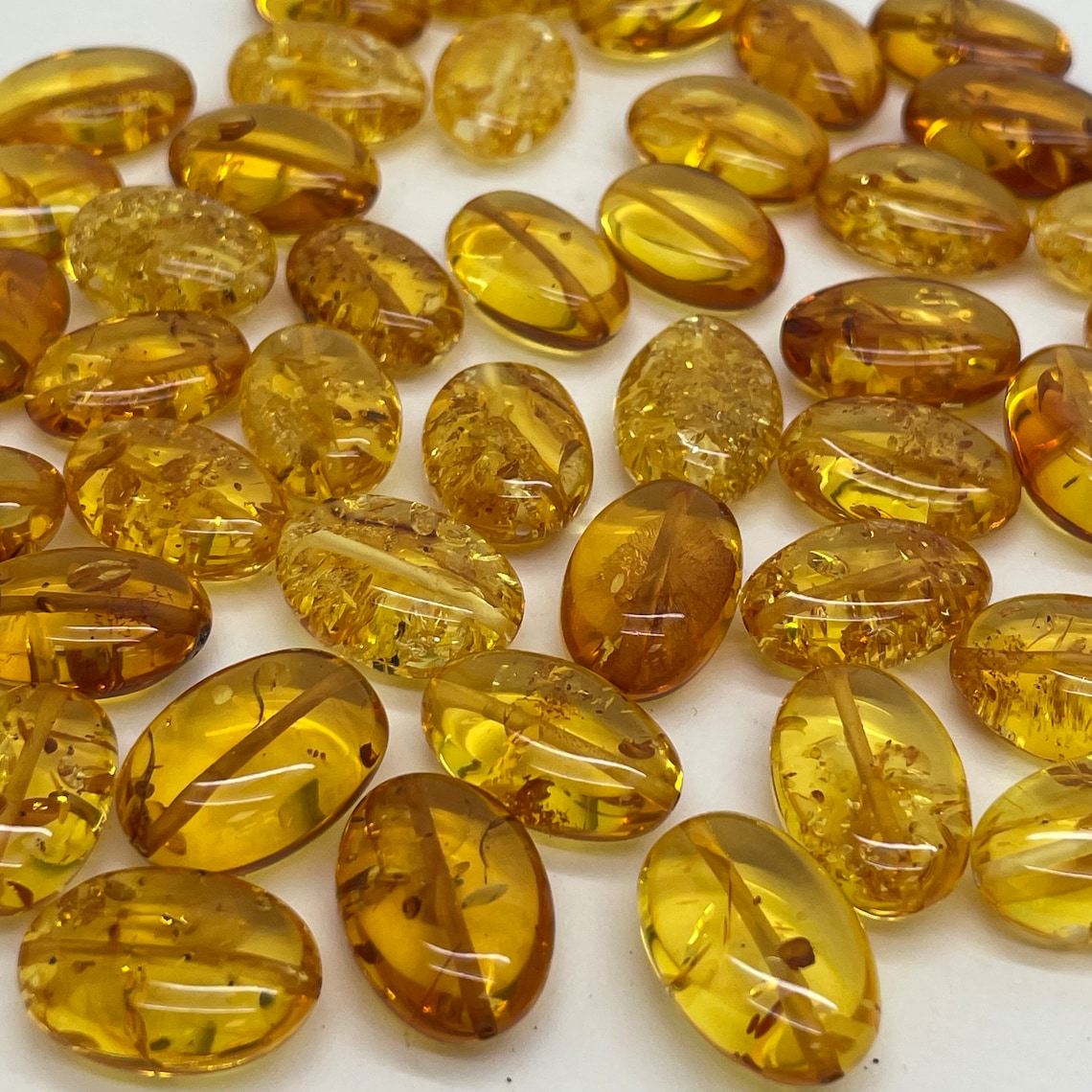 Natural Amber Honey Bean Shape Loose Beads / Big Size - Etsy