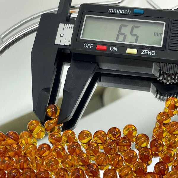 Round Amber Beads - Etsy