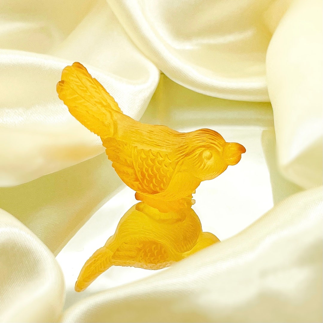 Natural Baltic Amber Hand Carved Birds and Rabbits Figurines - Etsy