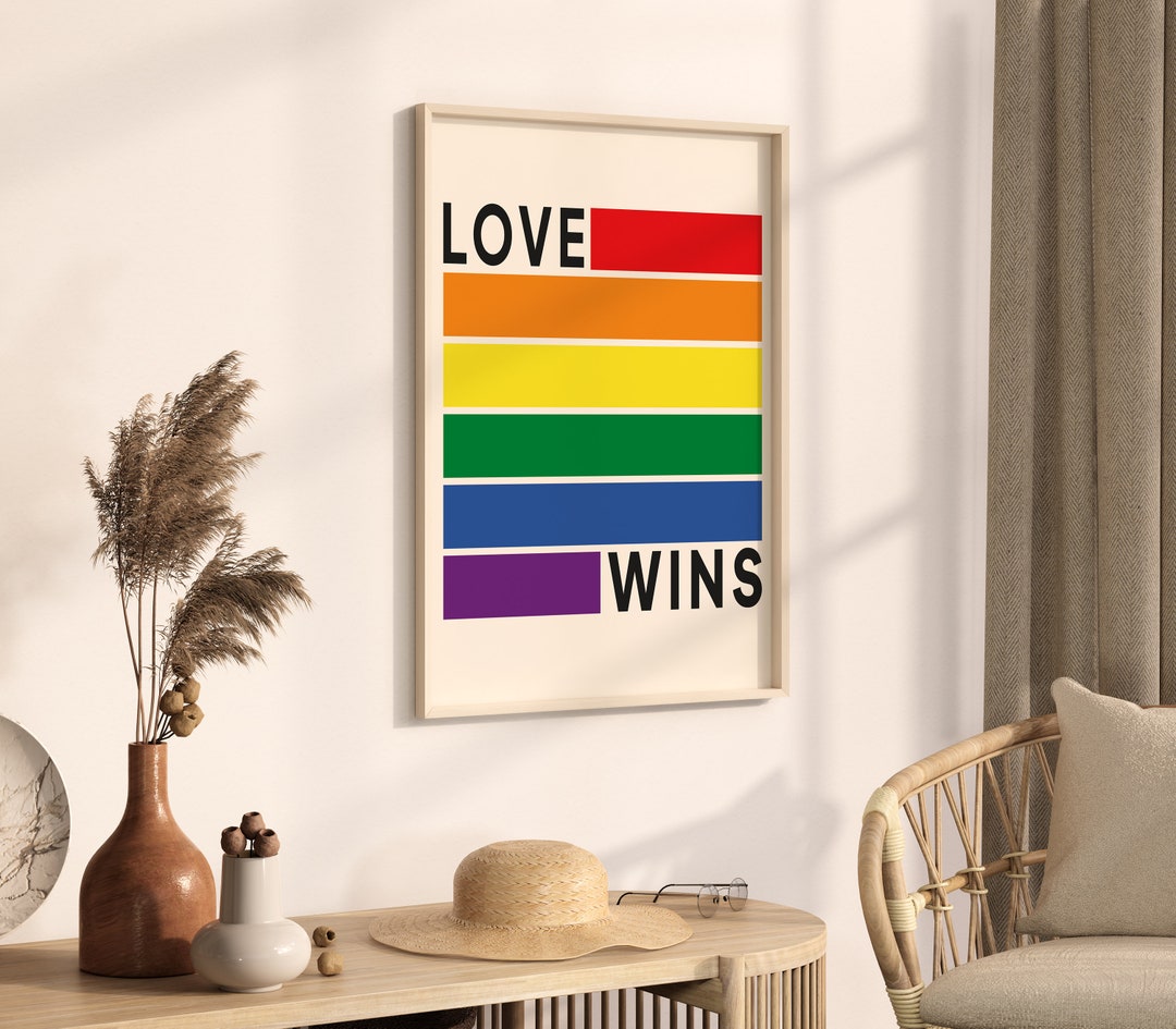 Subtle Pride Decor & LGBT Art Printable for Decoration - Etsy