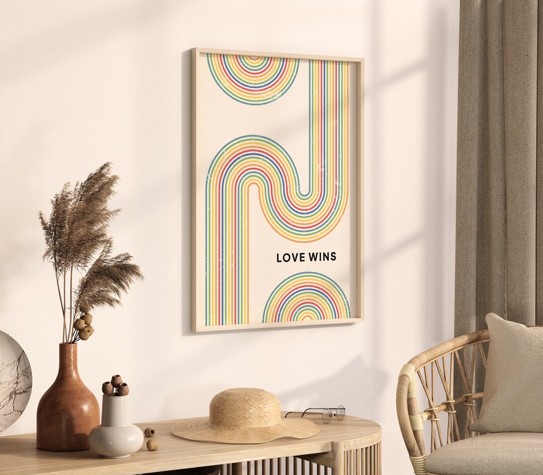 LGBT Art Subtle Pride Printable for Decoraiton - Etsy