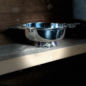 Highland Stag Pewter Quaich Bowl - Scottish Deer Toasting Cup ...