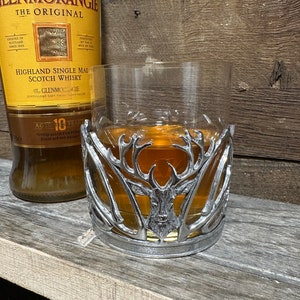 Stag Whisky Tumbler | Crystal Whisky Glass | Unique Whisky Glasses ...