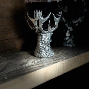 Elegant Stag Wine Glasses - Deer Stemware, Rustic Antler Glassware ...