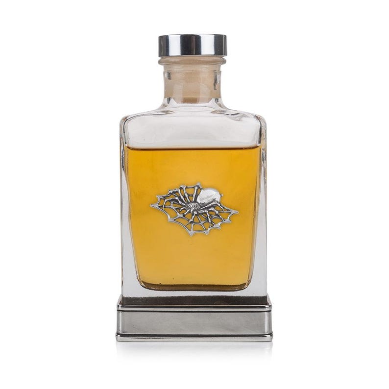 Personalized Spider Whiskey Flask | Handcrafted Pewter Hip Flask ...
