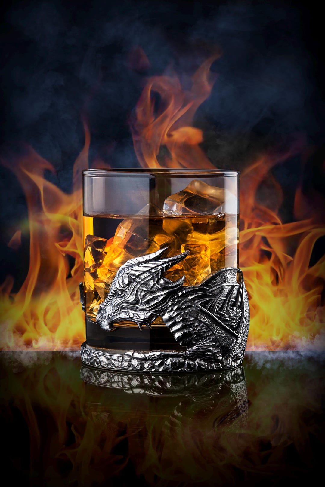 Pewter Mythical Dragon Whisky Tumbler – Handcrafted in Britain ...