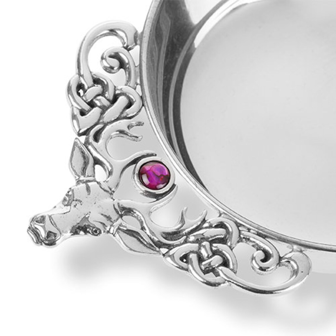 Highland Stag Pewter Quaich Bowl - Scottish Deer Toasting Cup ...