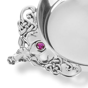 Highland Stag Pewter Quaich Bowl - Scottish Deer Toasting Cup ...