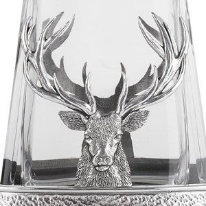 Stag Pewter Whisky Decanter | Scottish-themed Whiskey Carafe ...