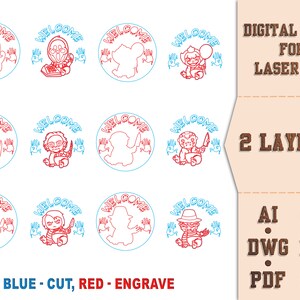 Baby Horror Characters Welcome Sign SVG Bundle Horror - Etsy