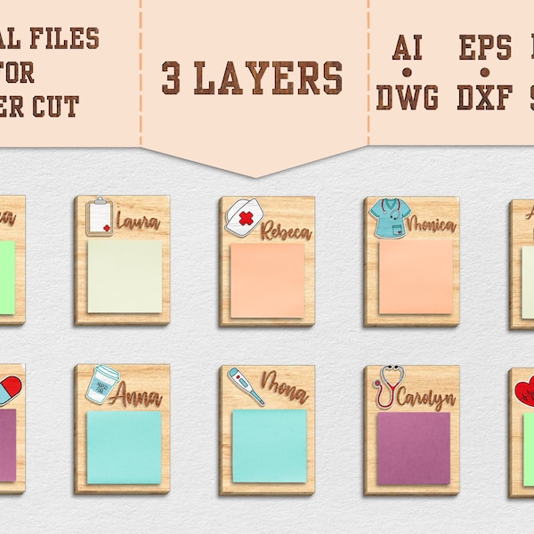 Post It Note Holder - Etsy