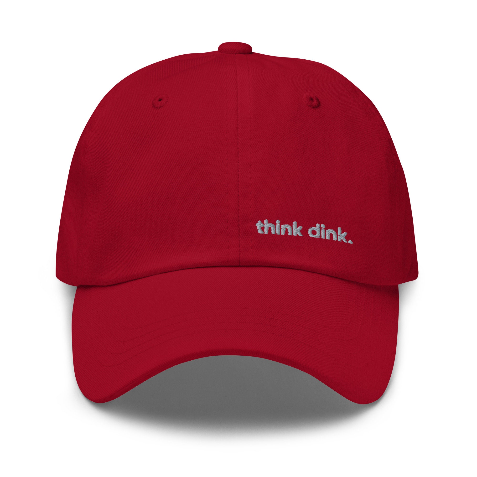 Pickleball Think Dink. Baseball Cap - Etsy