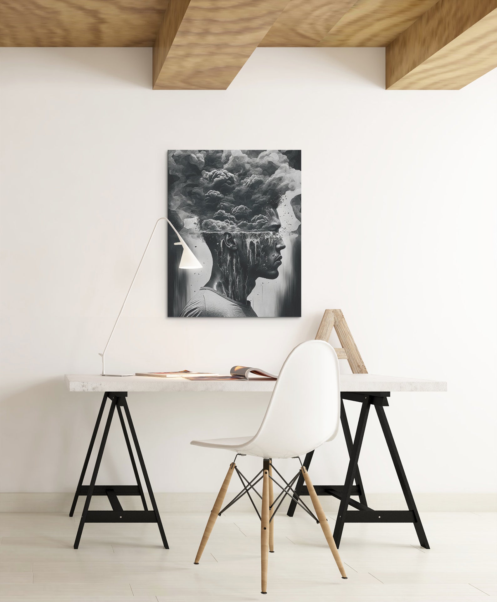 Framed ADHD Art Print - the Turbulent Mind - Neurospicy Decor for ...