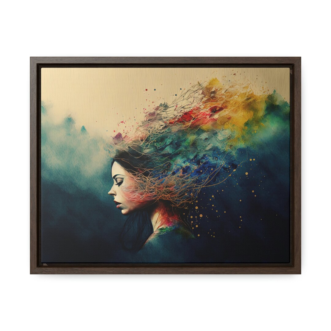 Transformation" Dark Blue Canvas Art - ADHD Awareness & Neurodiversity ...