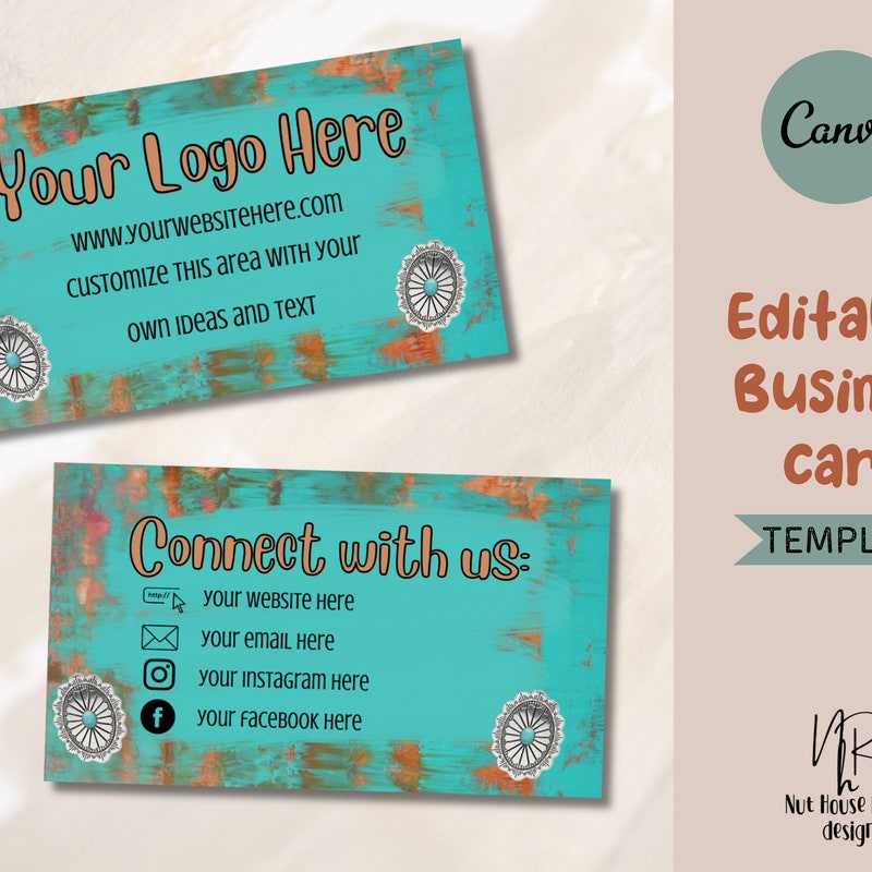 Rustic Business Card - Etsy