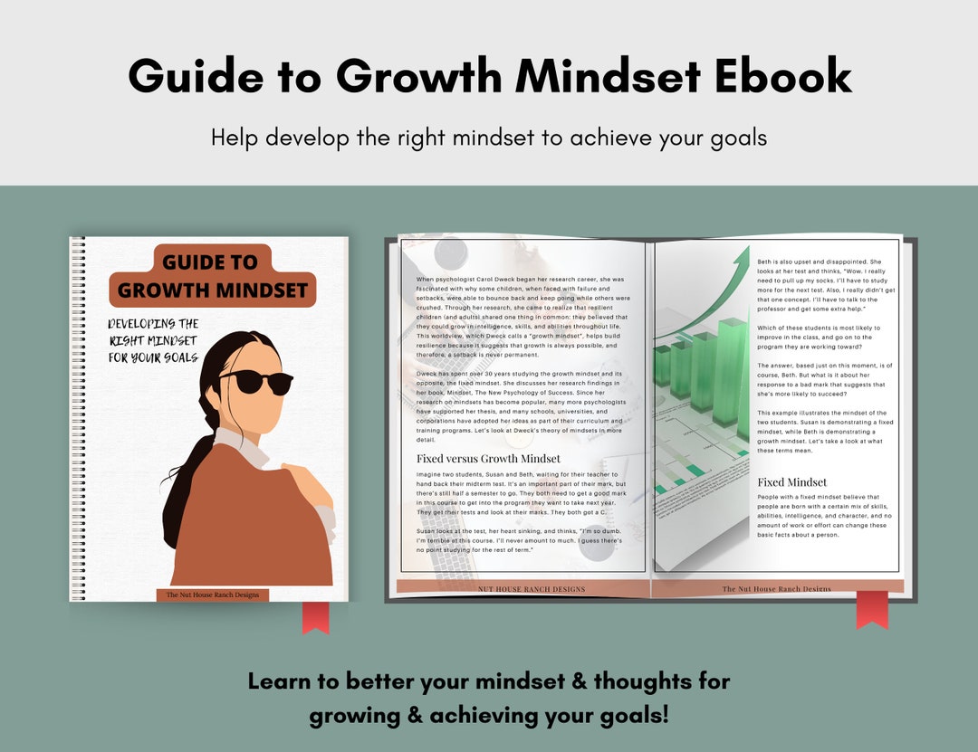 Guide to Growth Mindset Ebook, Personal Growth Ebook, Self Improvement ...
