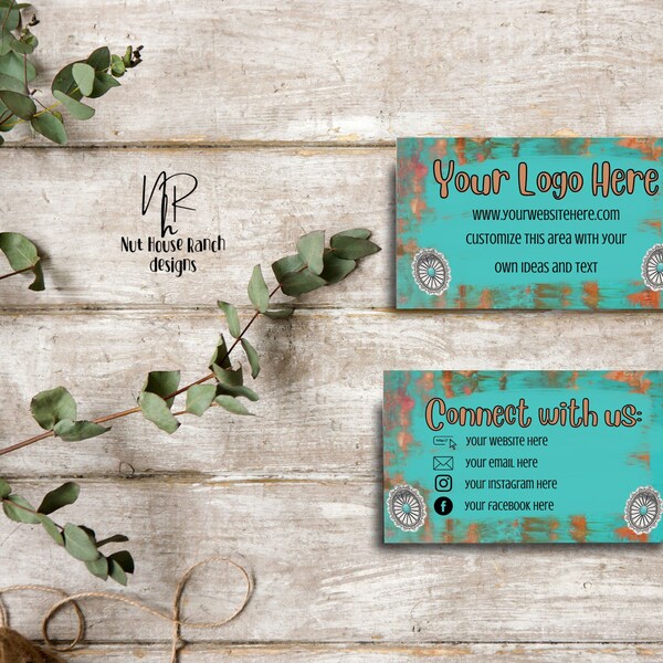 Rustic Business Card - Etsy