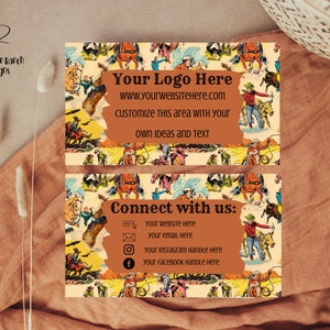 Business Card Template Western | Canva Business Card Design | Editable ...