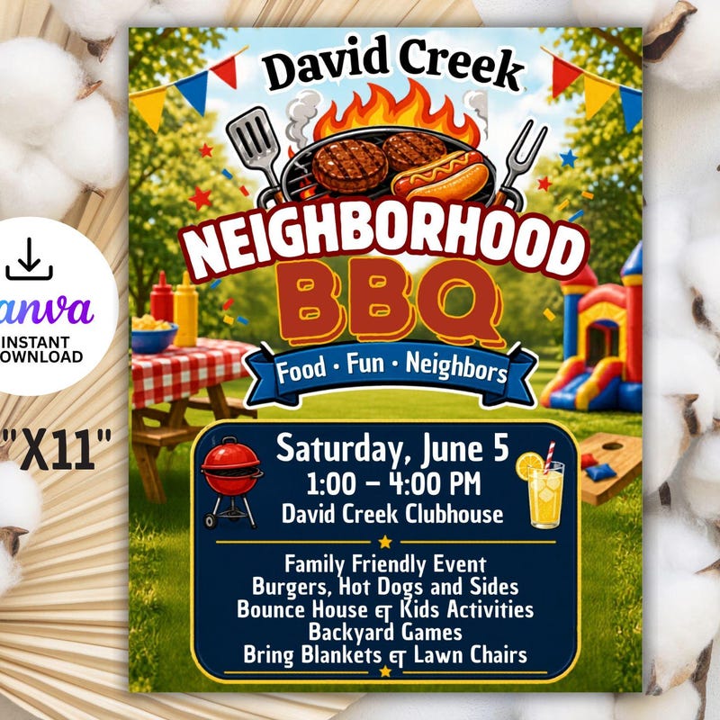 Hoa Flyer Template - Etsy