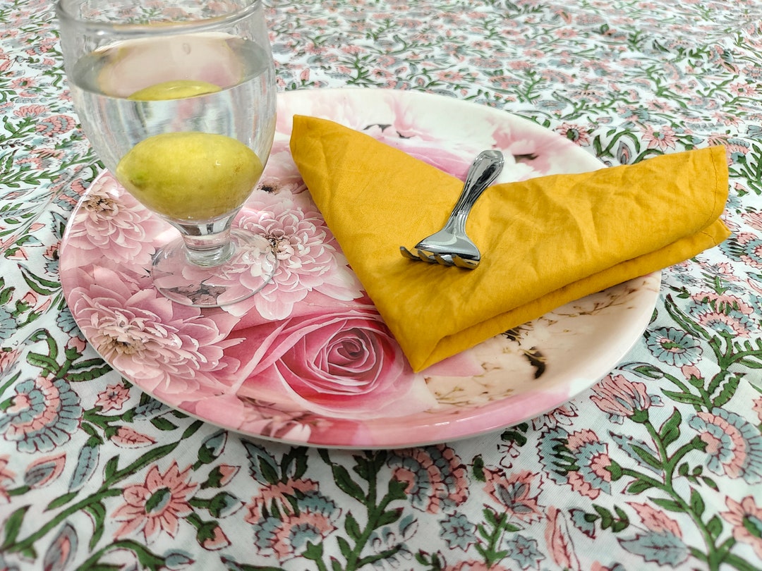 100 Pack Cotton Napkins Wedding Napkins Various Colored Napkins Bulk ...