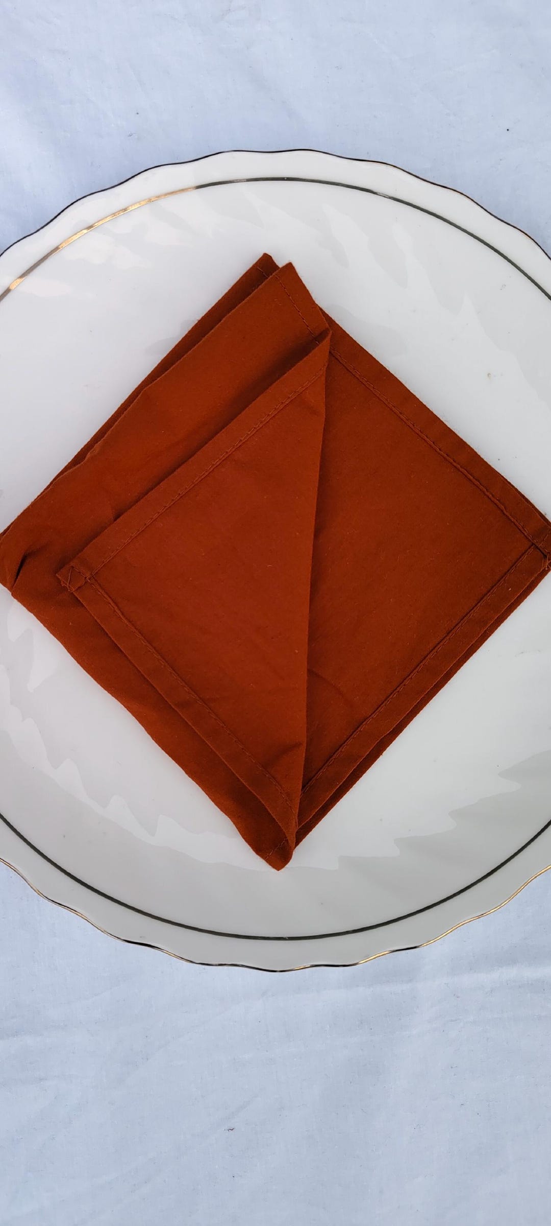 100 Pack Rust Color Napkins Wedding Cloth Napkins Reusable Wedding ...