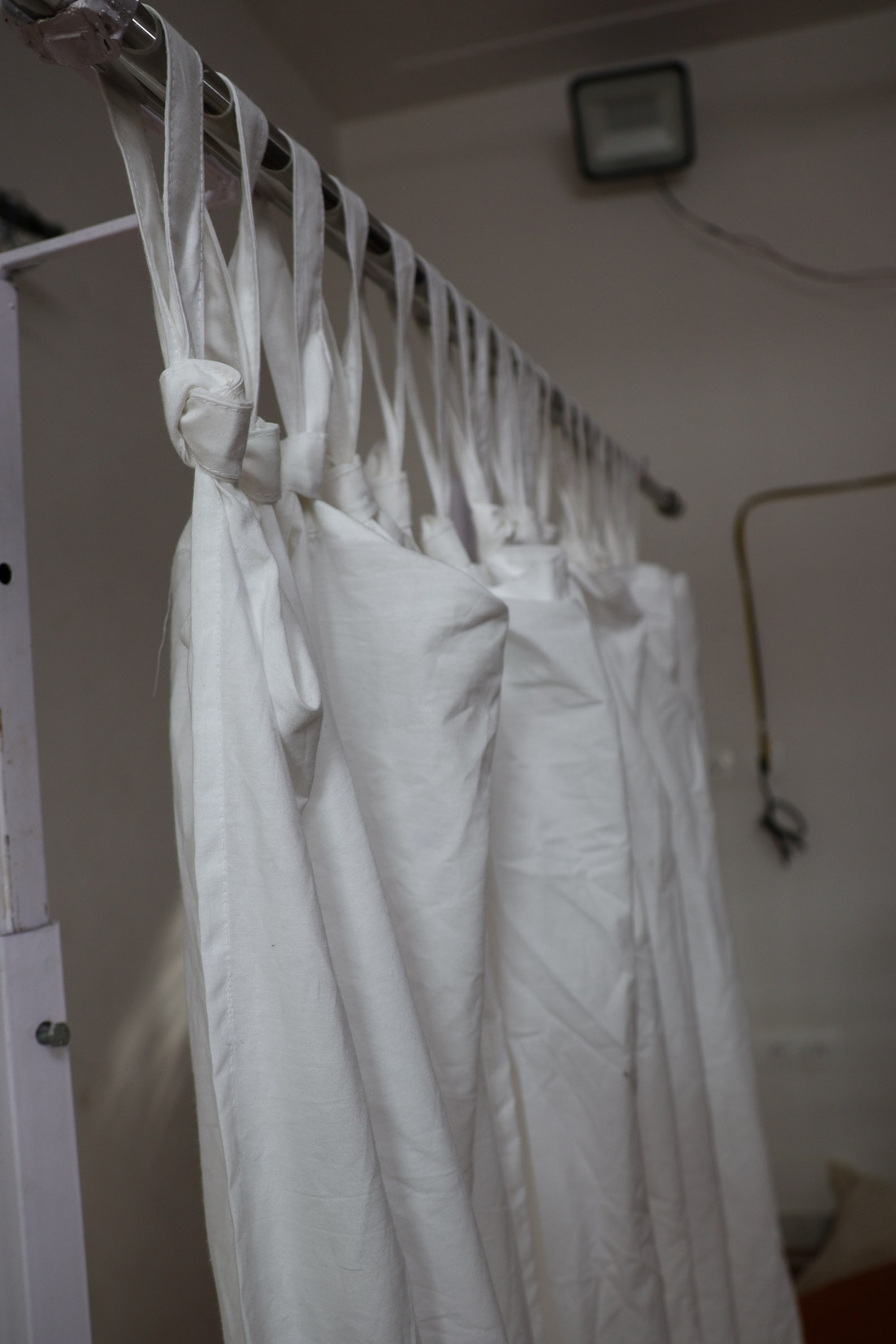 White Cotton Curtains Boho Curtains Window Curtain 2 Panels - Etsy