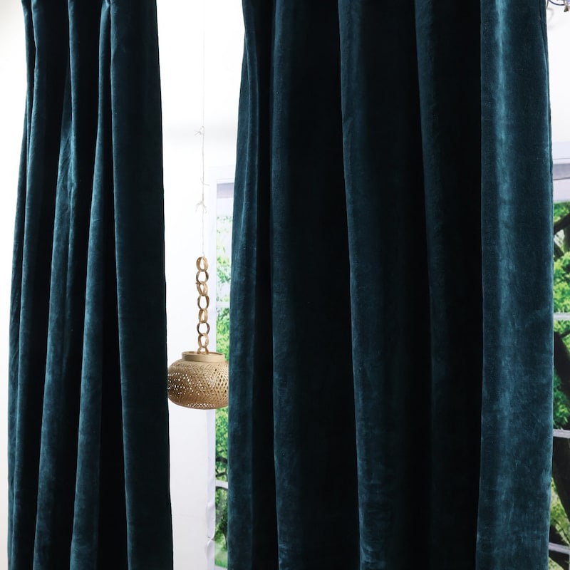 Blue Velvet Curtains - Etsy