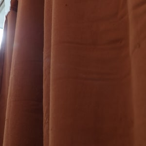 Rust Velvet Curtains Window Living Room Velvet Curtain Natural Velvet ...