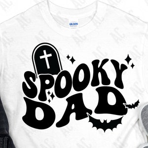 Spooky Dad Svg, Spooky Dad Png, Halloween Svg, Halloween Png, Retro ...