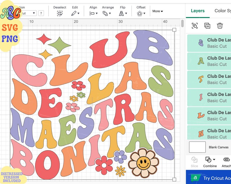 Custom Club De Las Maestras Bonitas Png Svg, Groovy Spanish Teacher ...