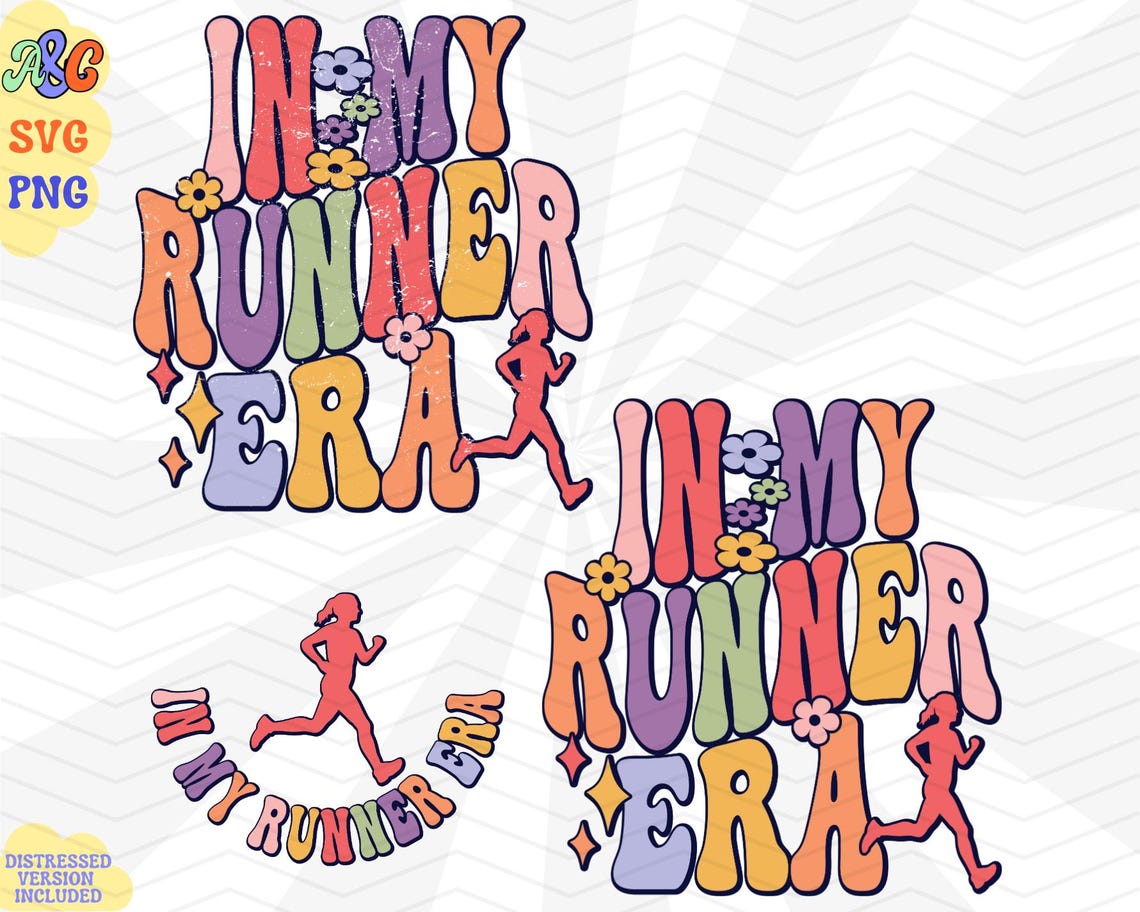 In meinem Runner Era SVG Bundle, Laufende Era SVG, Lustige Silhouette ...