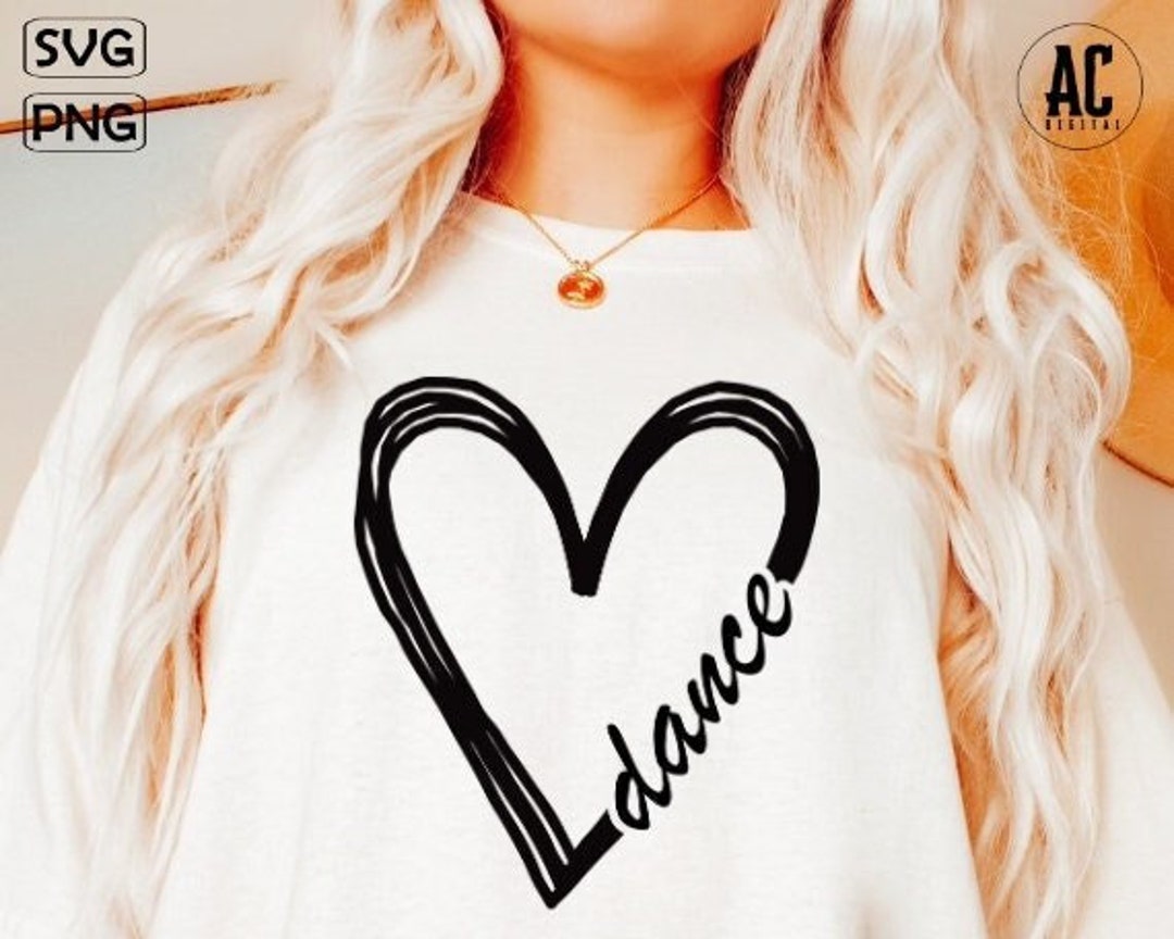 Dance Heart Svg Dance Mom Svg Dance Svg Dance Png Dancer Svg Sports Heart Svg Dance Mom
