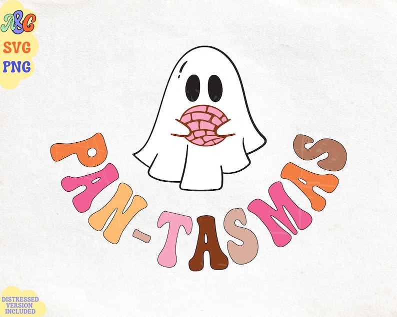 Pantasmas Png, Mexican Ghost Png Svg Bundle, Mexican Conchas Ghost ...