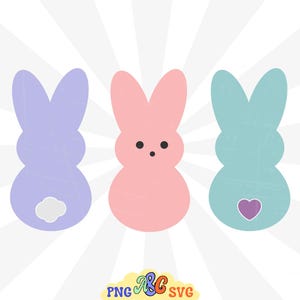 Easter Marshmallow Bunny Peep Svg, Marshmallow Peep, Chick Peep Chillin ...
