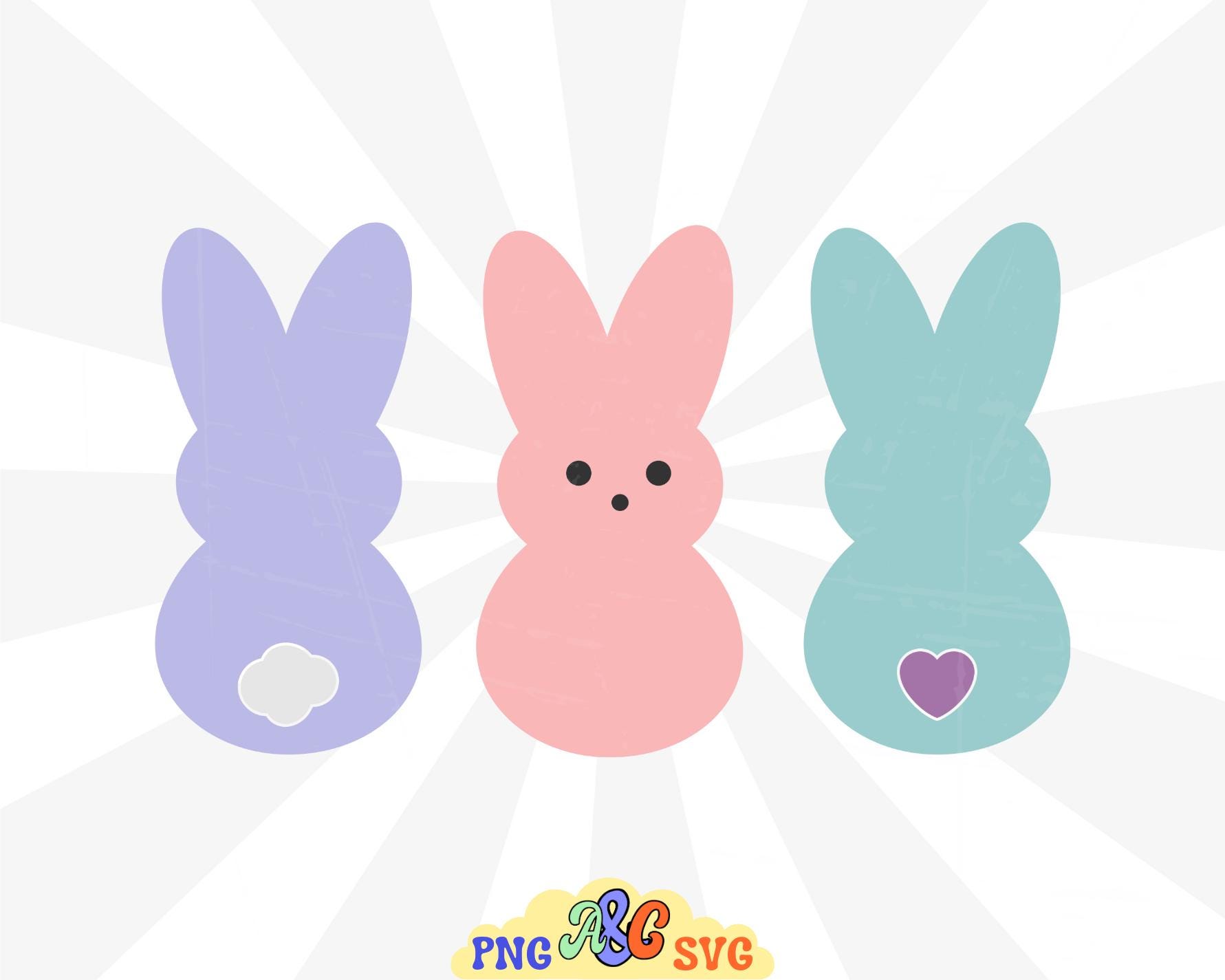 Easter Marshmallow Bunny Peep Svg, Marshmallow Peep, Chick Peep Chillin ...