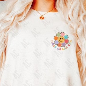 Groovy in My First Grade Era Svg Png, Retro Back to School Sublimation ...