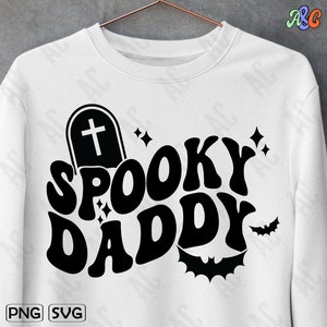 Spooky Daddy Svg, Spooky Daddy Png, Halloween Svg, Halloween Png, Retro ...